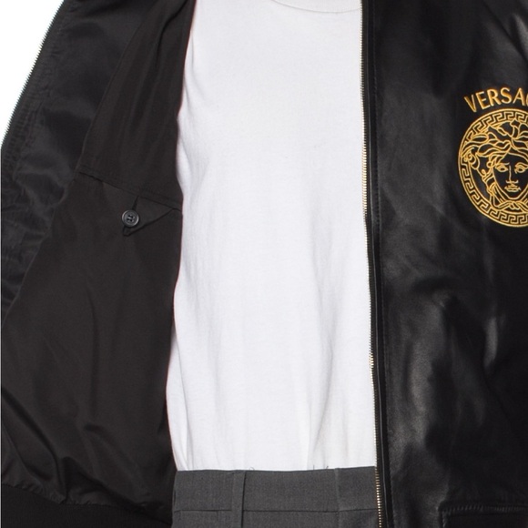Versace | Jackets & Coats | Versace Mens Medusa Embroidered Logo ...
